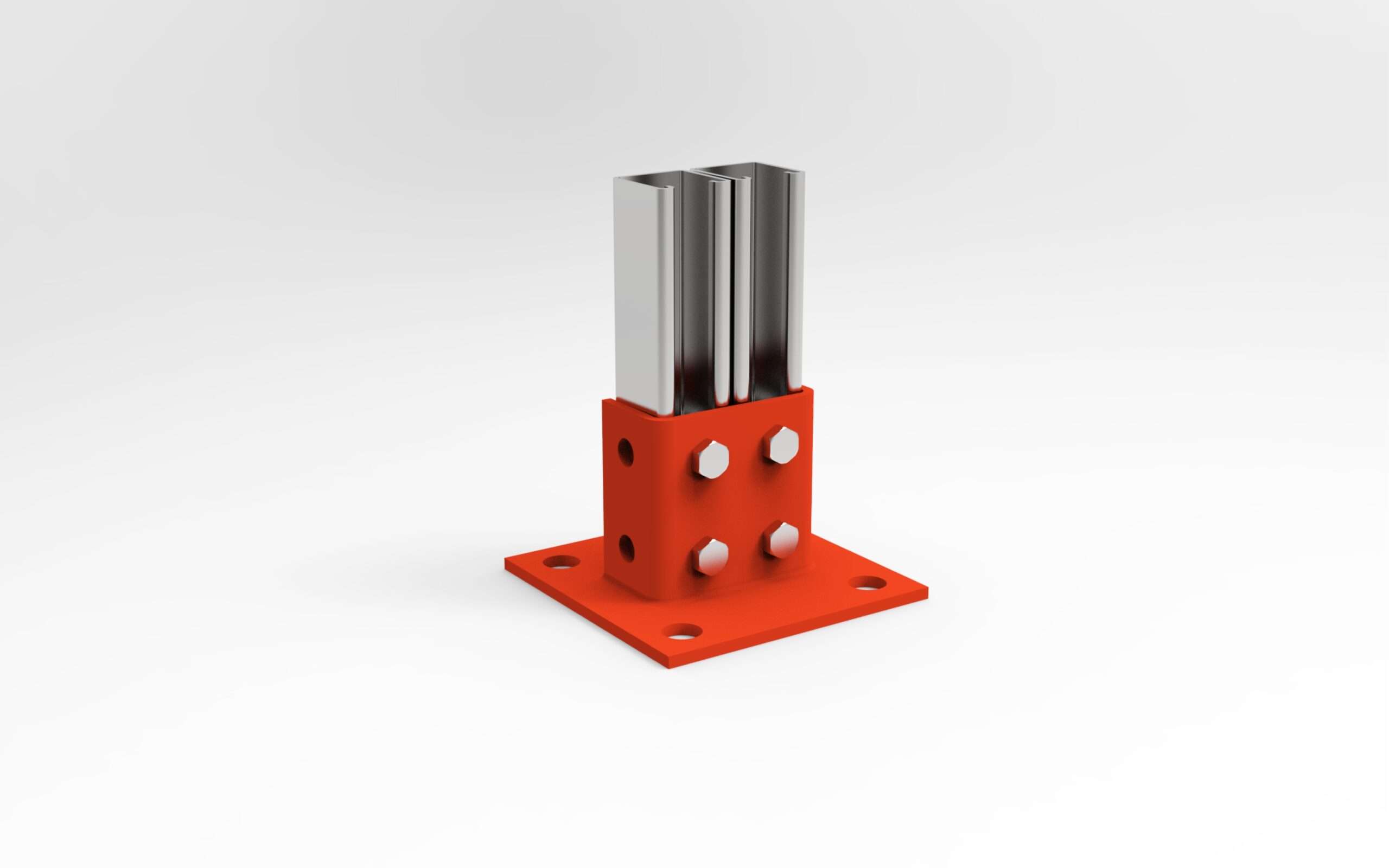DOUBLE CHANNEL POST BASE - RS Fasteners UK